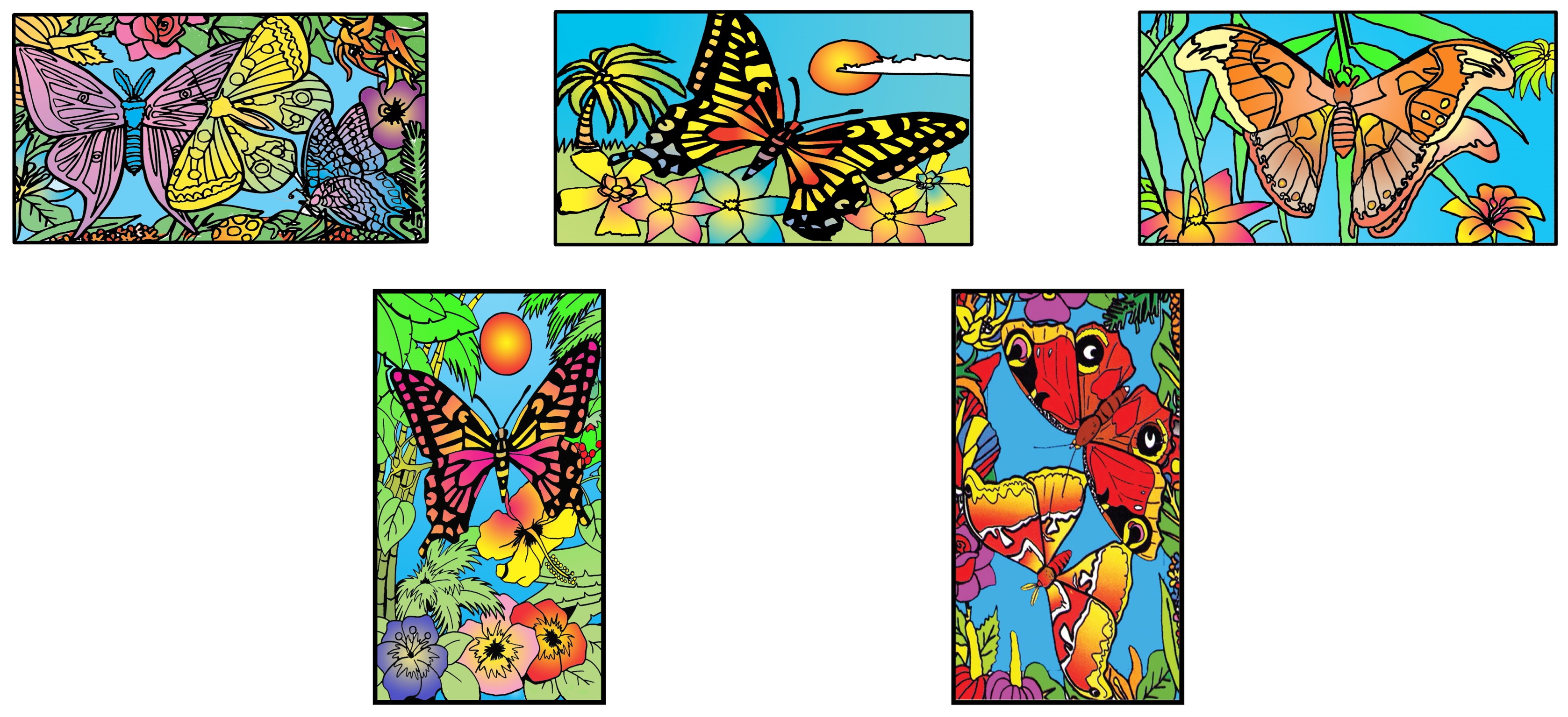 Los Cards: Card Las mariposas